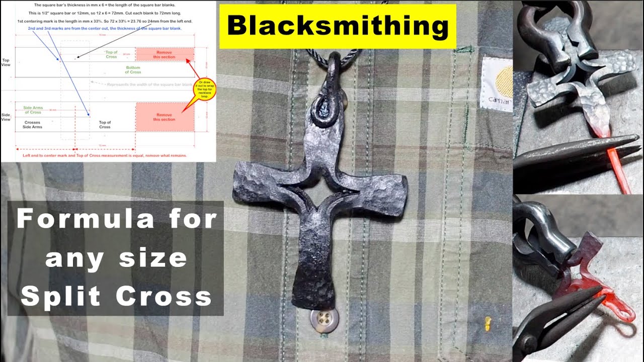 Any Size Split Cross / Friedrich's Cross Blacksmithing