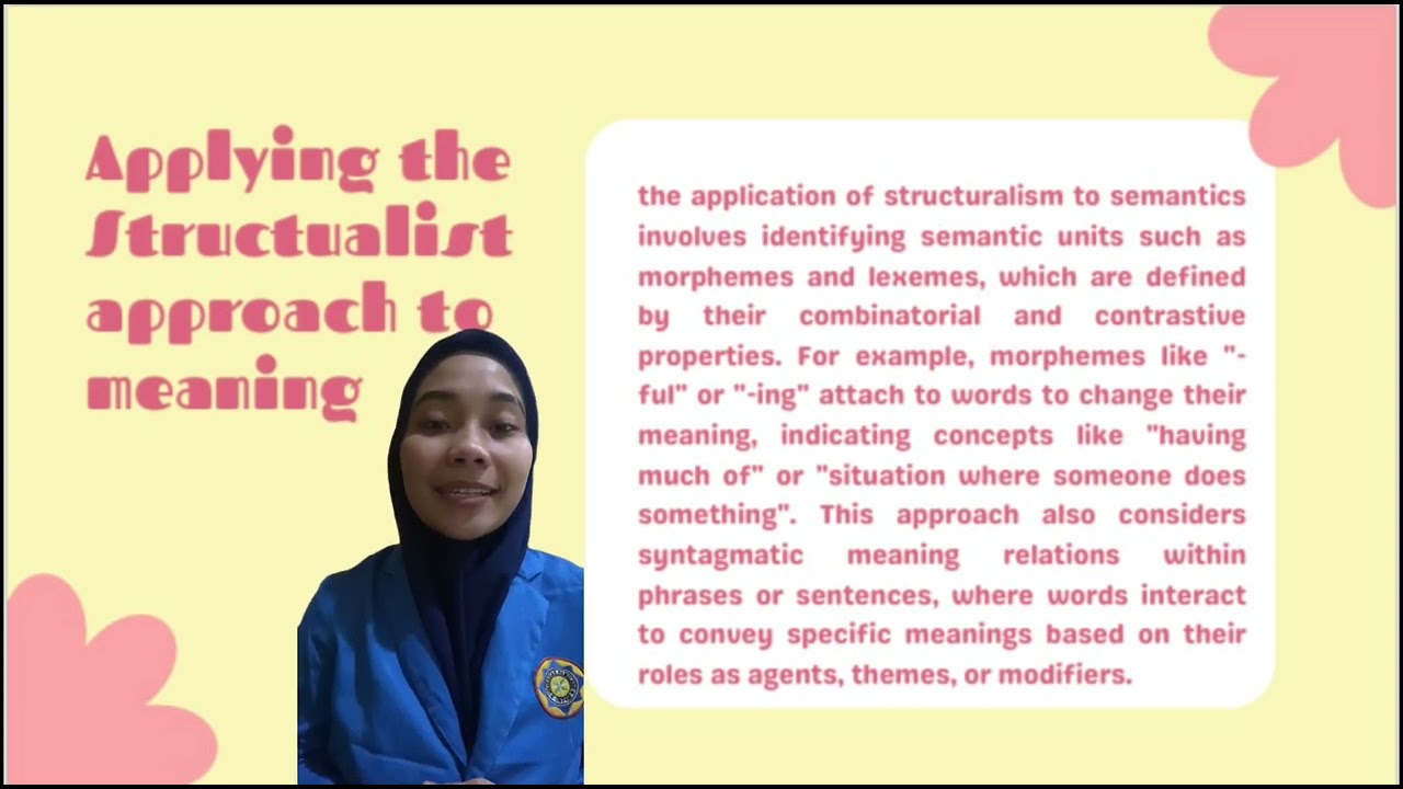 Meaning Components Chapter 7 Semantics