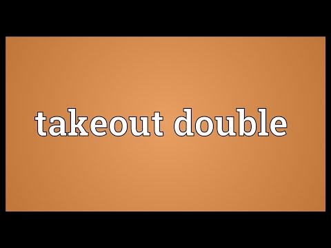 Takeout double Meaning