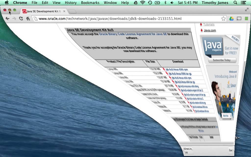 Learning Java, Lesson 001: Installing the Java Development Kit