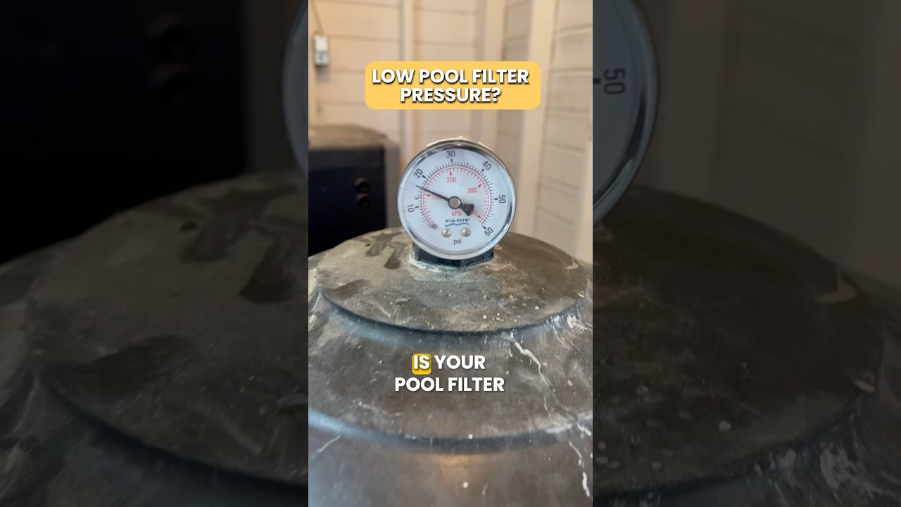 LOW Pool Filter PRESSURE? (Quick Fix) 🔧