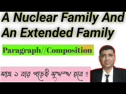 A Nuclear Family and An Extended Family Paragraph,paragraph for HSC,SSC,BCS,Liton BD Education,