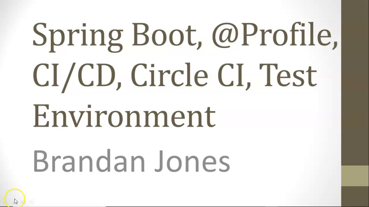 Create test environment in CircleCI CI/CD with @Profile and Spring Boot