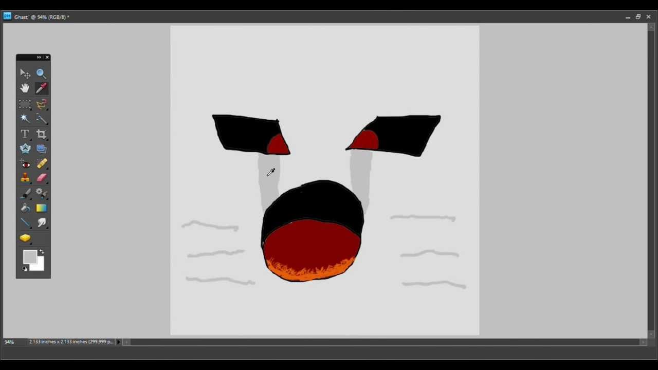 Minecraft Mob Speedart - Angry Ghast Face