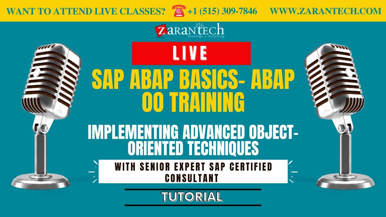 Implementing Advanced Object-Oriented Techniques | SAP ABAP Basics/OO Training | ZaranTech
