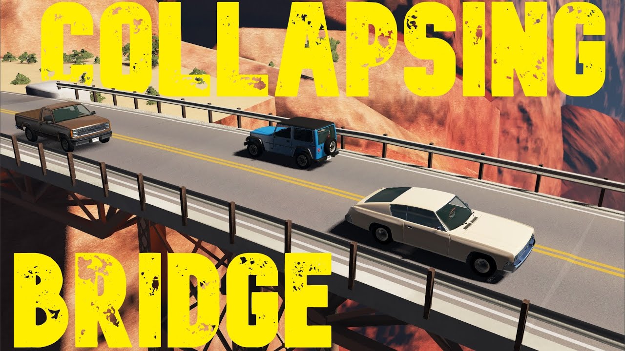 Collapsing Bridge in BeamNG.drive Tutorial