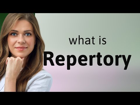 Repertory • REPERTORY meaning