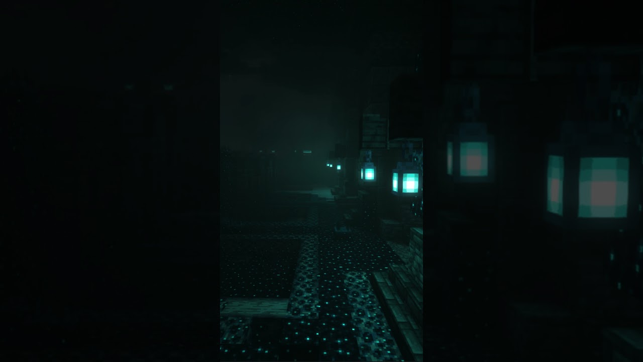 Without and with Rethinking Voxels Minecraft Shaderpack