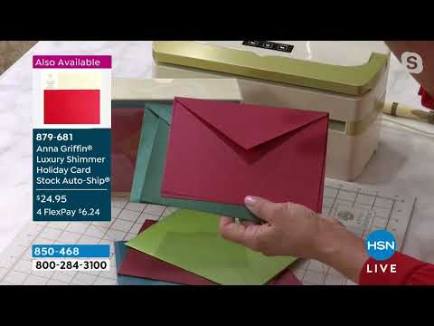 Anna Griffin Red and Green Shimmer Cards and Envelopes