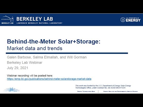 Behind-the-Meter Solar+Storage: Market data and trends