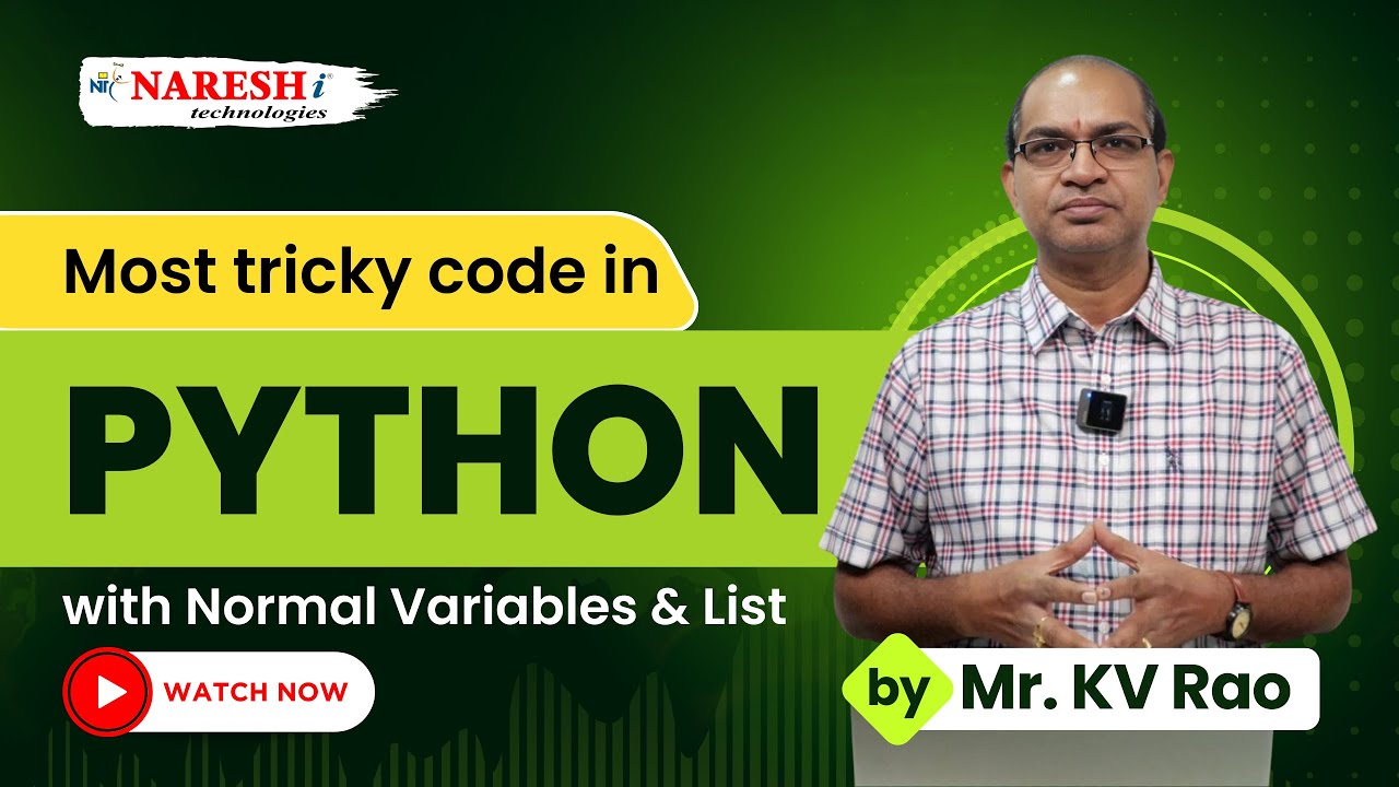 variable in python | Tricky Python Code Explained | Naresh IT #pythontricks  #codingchallenges