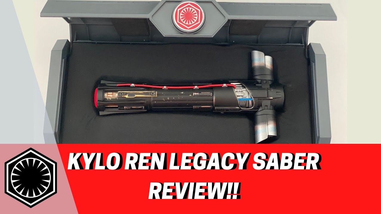 Star Wars Galaxy's Edge - Kylo Ren Legacy Lightsaber Review!!