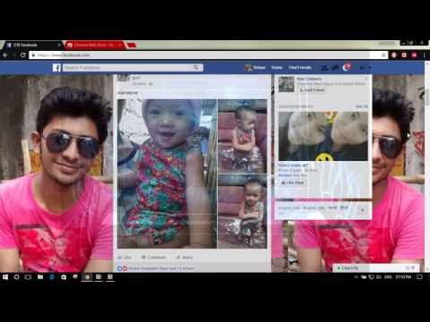 how to set your own photo in the facebook background