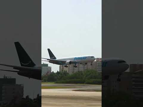 Amazon Prime Boeing 767-300 arriving at LMM Int'l Airport in San Juan, P. R.