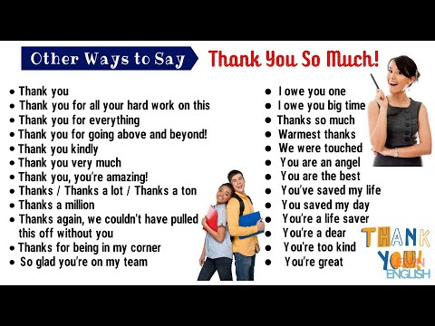 Learn 45+ Useful Ways to Say THANK YOU | Speak English Like a Native
