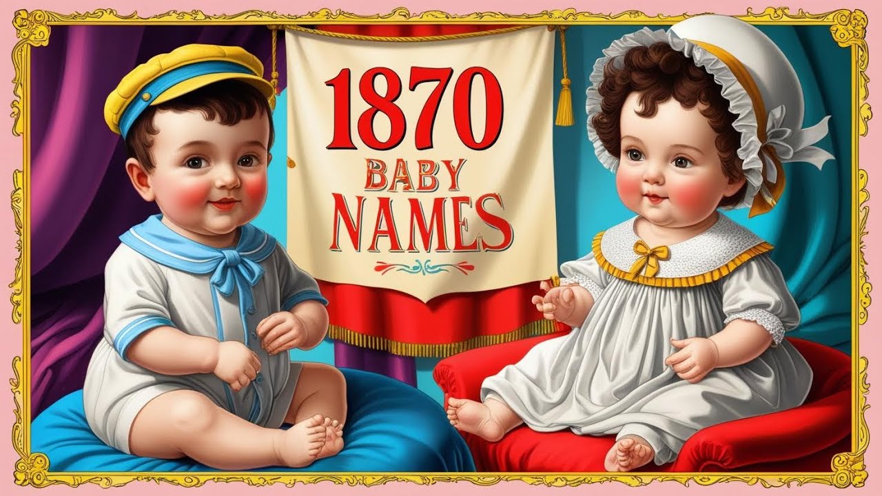 50 Baby NAMES from the 1870 and the meanings!