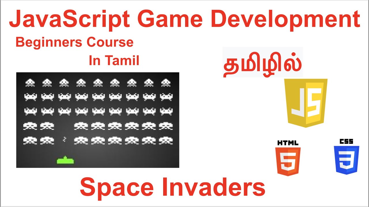 Javascript Games | Space Invaders | Fullstack Development in Tamil | Learn Javascript in Tamil