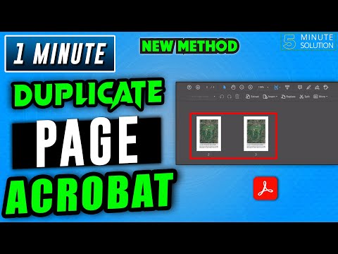 How to duplicate page in adobe acrobat 2025 | duplicate pdf Free