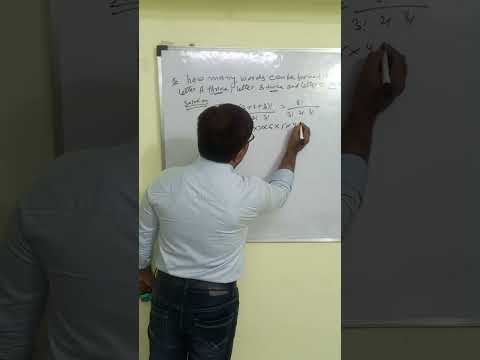 how ma y words can be made from A thrice,B twice and c#shorts #nda #class11 math#jeemains #cbseboa