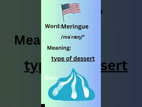 How to Pronounce Meringue in American Accent #learnenglish #learning