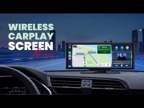 Veralady 10.26'' Wireless CarPlay Screen: HD IPS Display with 4K Dash Cam!