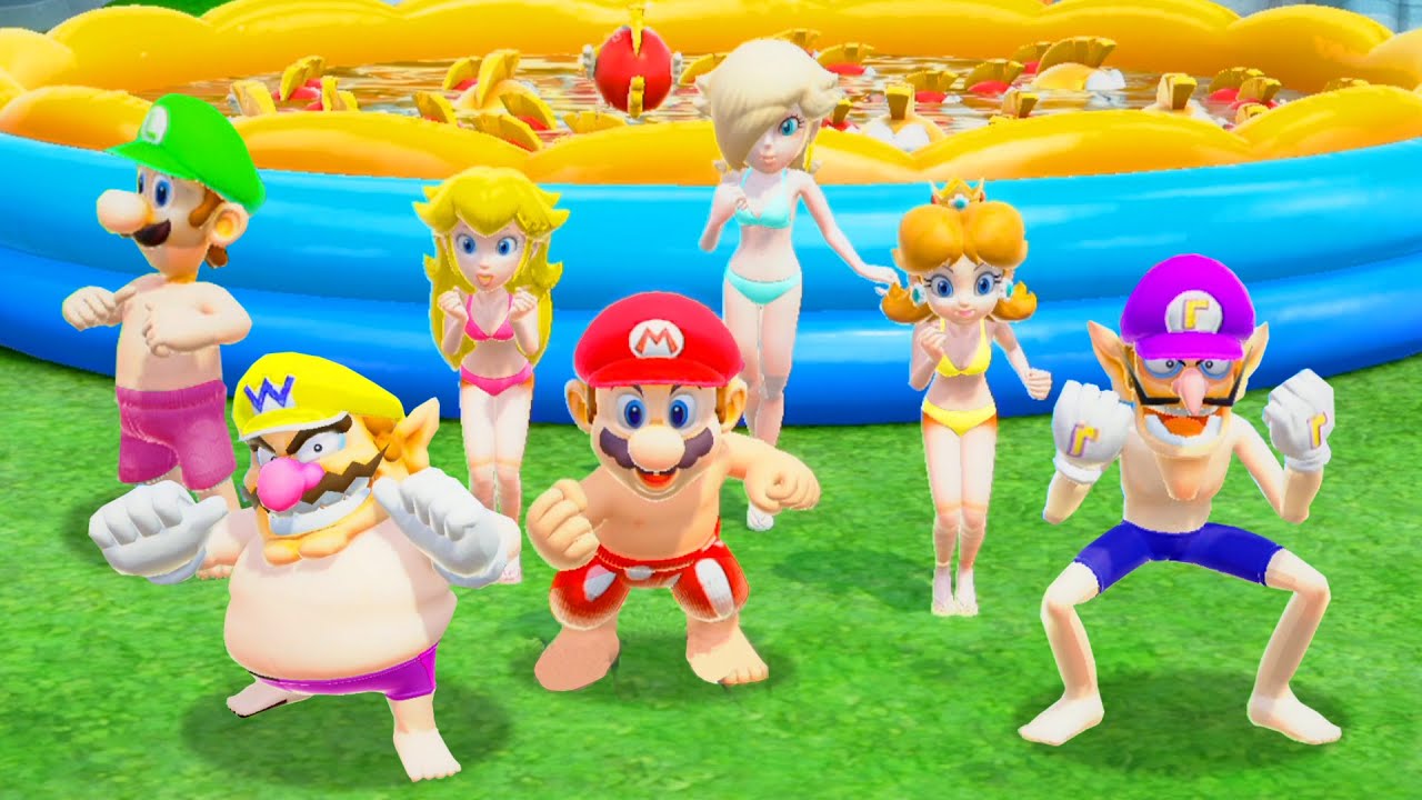 Super Mario Party - All Minigames (Special Bikini Beach Party Pack)