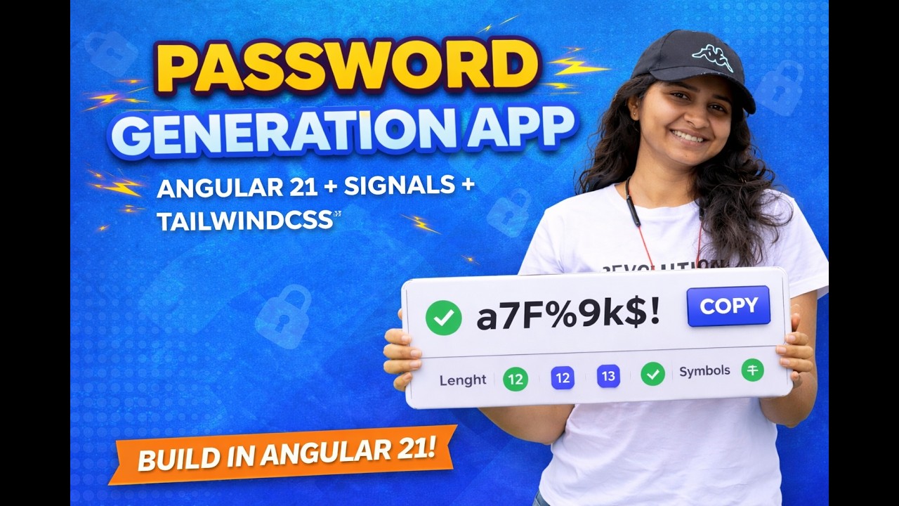 Password Generator App | Signal Based Mini Projects in Angular 21 & TailwindCSS
