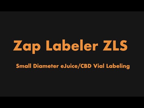ZLS Small Round Container Labeling eJuice or CBD Vial