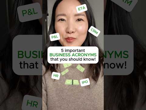 Learn 5 important business acronyms in English part 2! π΅ #shorts #englishwords