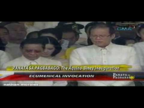 Bishop Jonel Milan at the Inauguration of President Benigno Aquino III ...