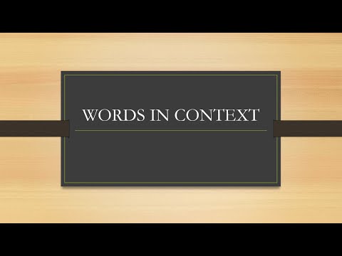 Words in Context: Lesson 3