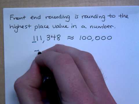 Prealgebra - Part 13 (Front End Rounding)