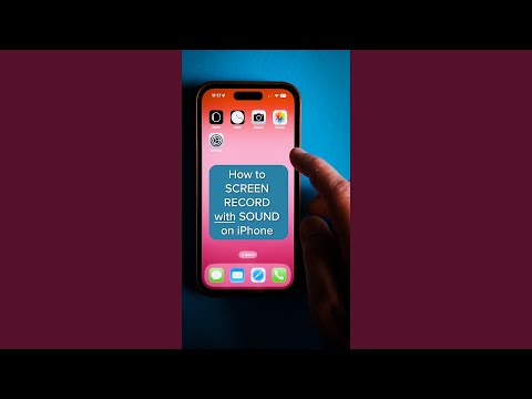 How to SCREEN RECORD with SOUND on iPhone #screenrecordsound #soundscreenrecord #iphonetip