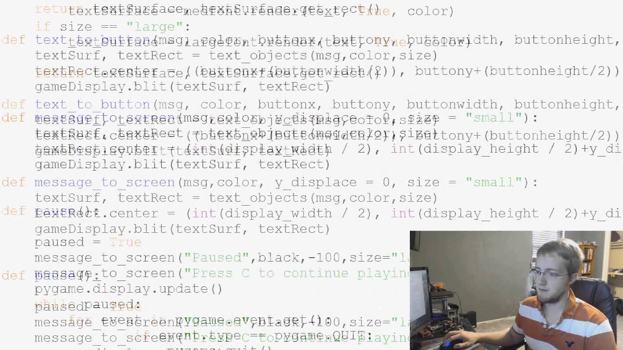 Pygame (Python Game Development) Tutorial - 49 - Button Functions