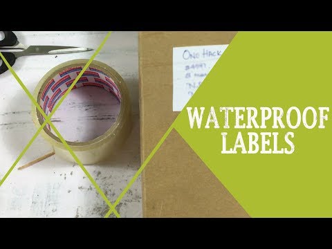 Easy and useful #ONEHACK Cellotape hack #13 - Waterproof labels