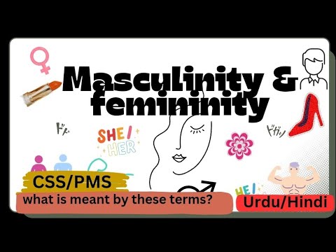 What is Masculinity and Femininity | Described in detail in Urdu/Hindi