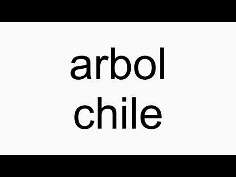 How to pronounce arbol chile