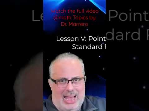 Introduction to point-slope and standard forms#shorts #maths