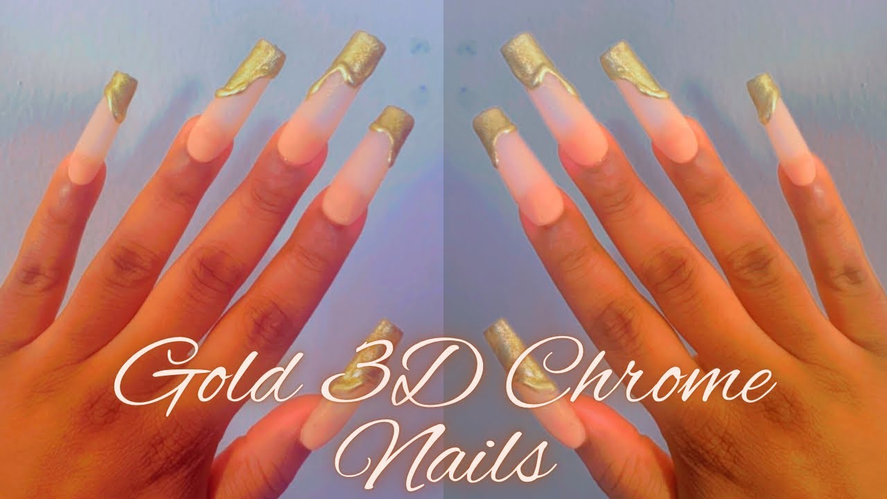 Viral 3D Chrome Nails | Beginner Friendly Tutorial