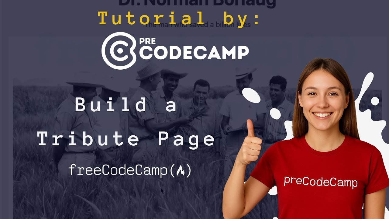 Build a Tribute Page with HTML & CSS | freeCodeCamp Project Tutorial