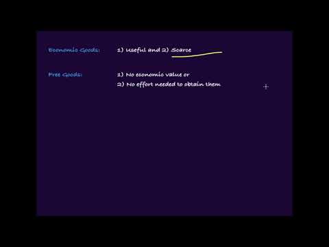 1.3.2 Economic and Free Goods