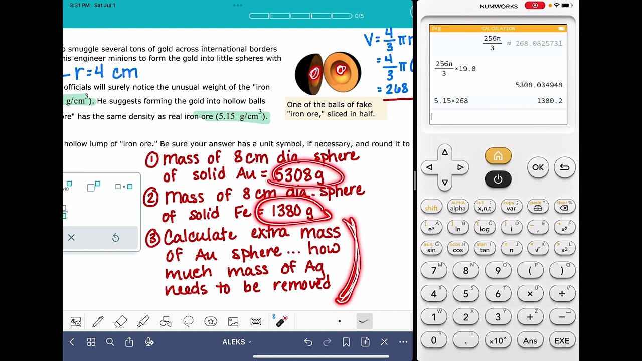 ALEKS: Solving applied density problems