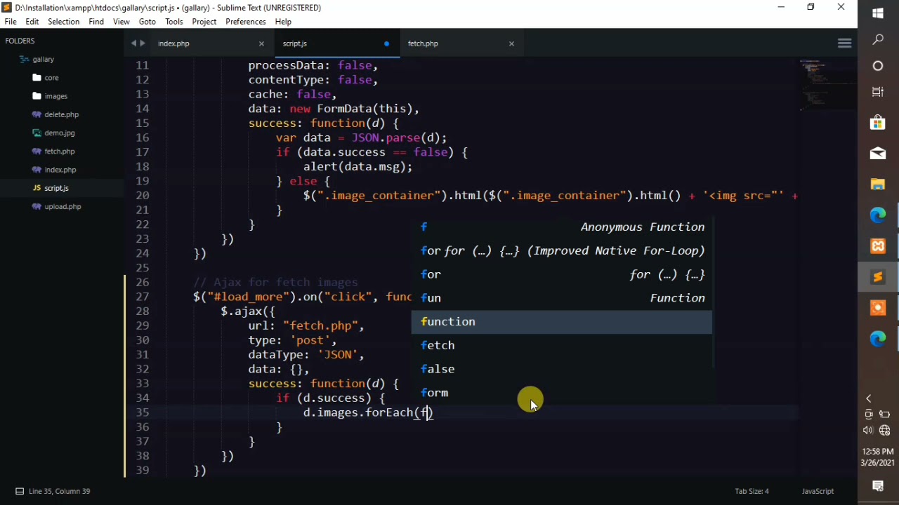 How to fetch & delete images from MySql DataBase using PHP & jQuery | #WebCode