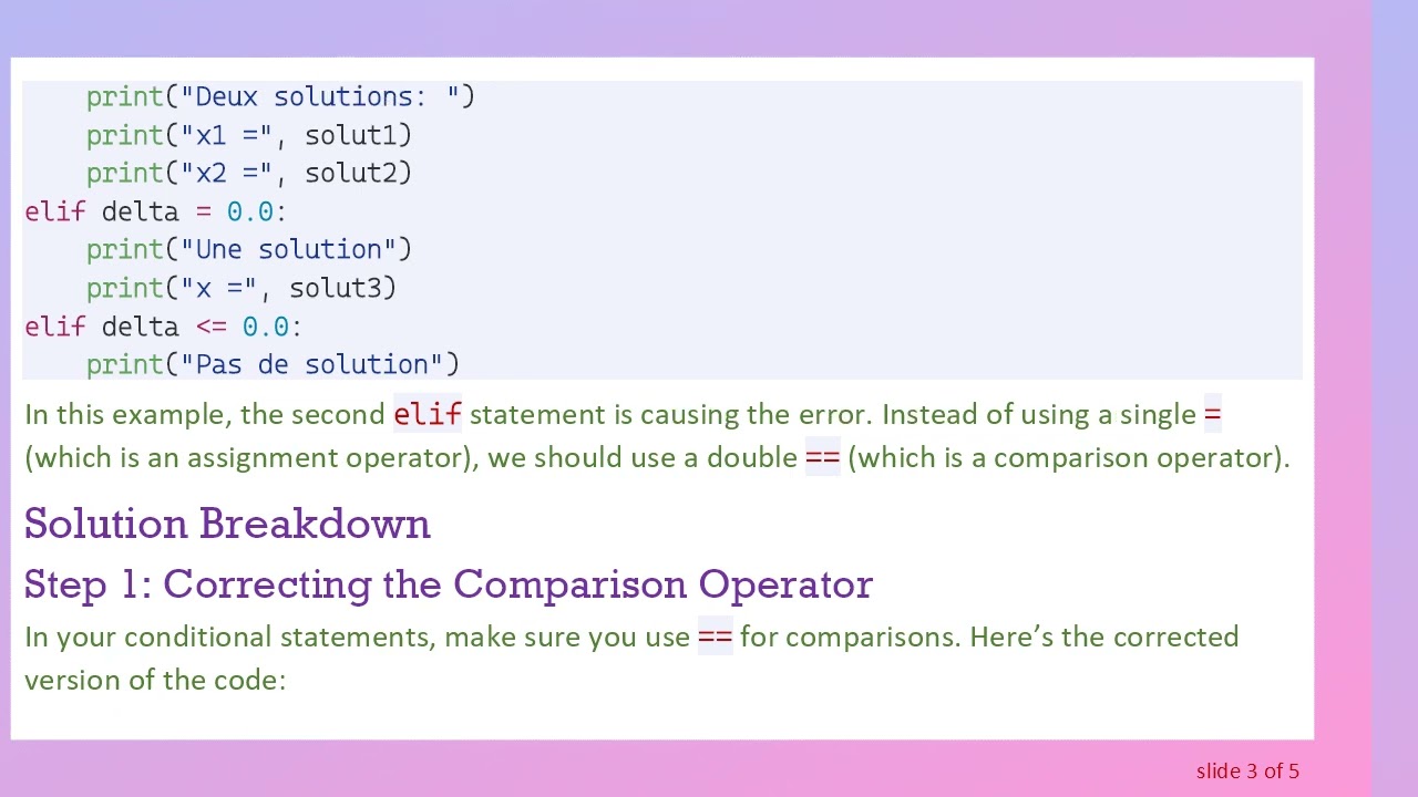 How to Fix the ELIF Invalid Syntax Error in Python