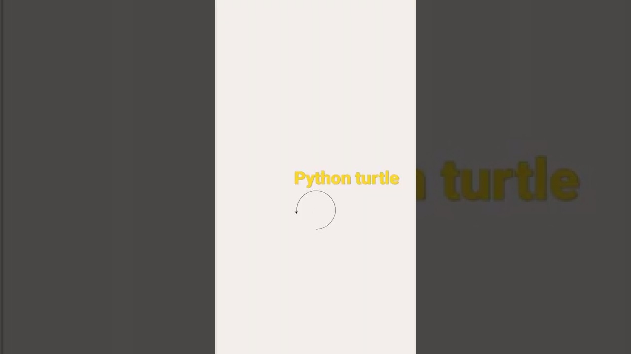 Modular Snowman Using Python Turtle #shorts