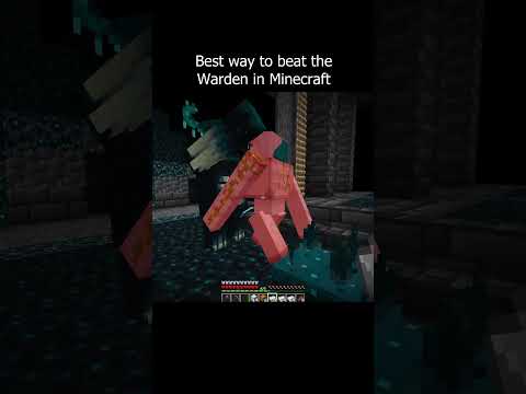 Best way to beat the Warden in Minecraft #minecraft