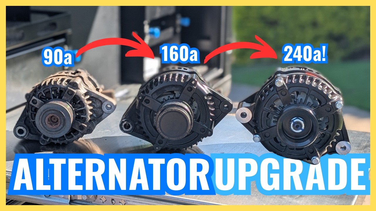 Ultimate How to Install 240 Amp Alternator Upgrade | My old 160A Alternator Couldn't Keep Up!