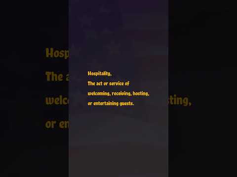 Hospitality Pronunciation & Meaning American English #english #pronunciation #americanaccent