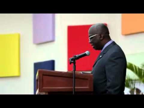 100112 p36 Minister Ronald Jones at Education Month service