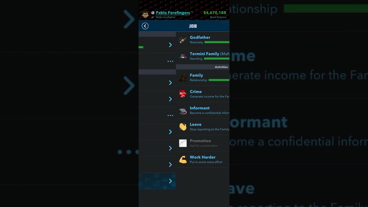 Godfather in Bitlife